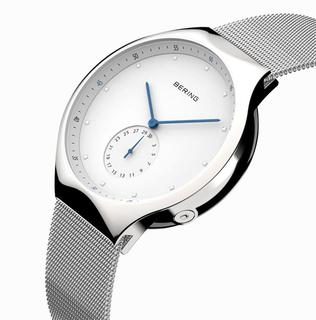 40mm Blue Dial White Dial Stainless Steel Smart Traveler Collection ...