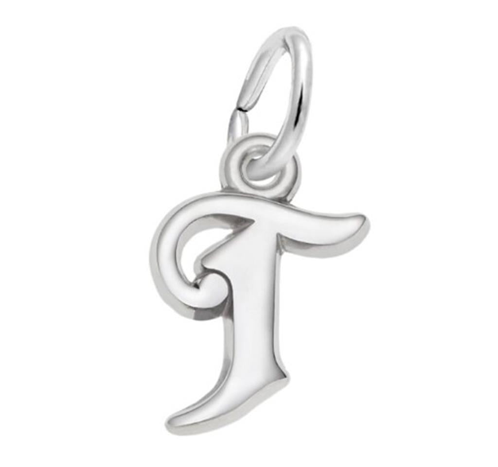 Sterling Silver "T" Initial Pendant– Jewelers Touch