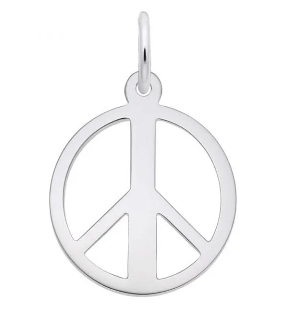 Sterling Silver Peace Sign Charm – Jewelers Touch