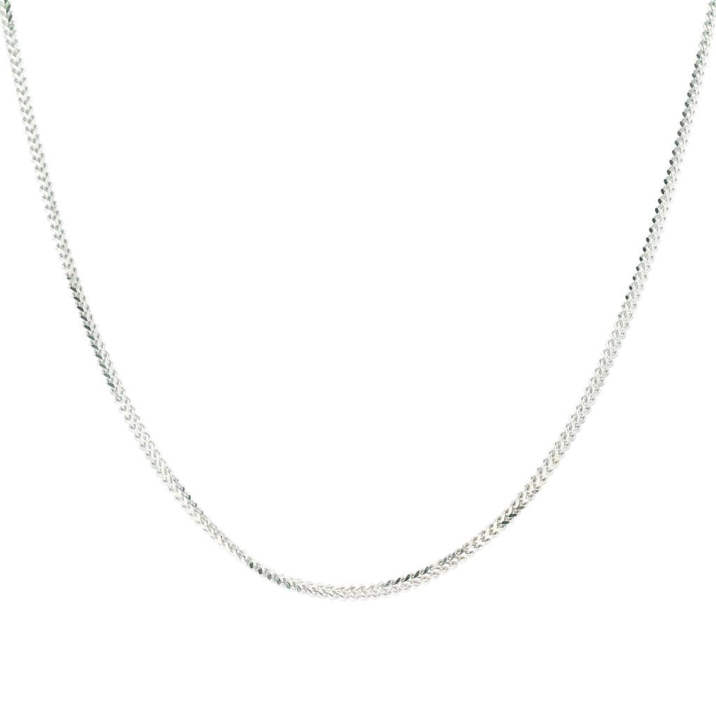 14K White Gold 18 Inches Singapore Chain– Jewelers Touch